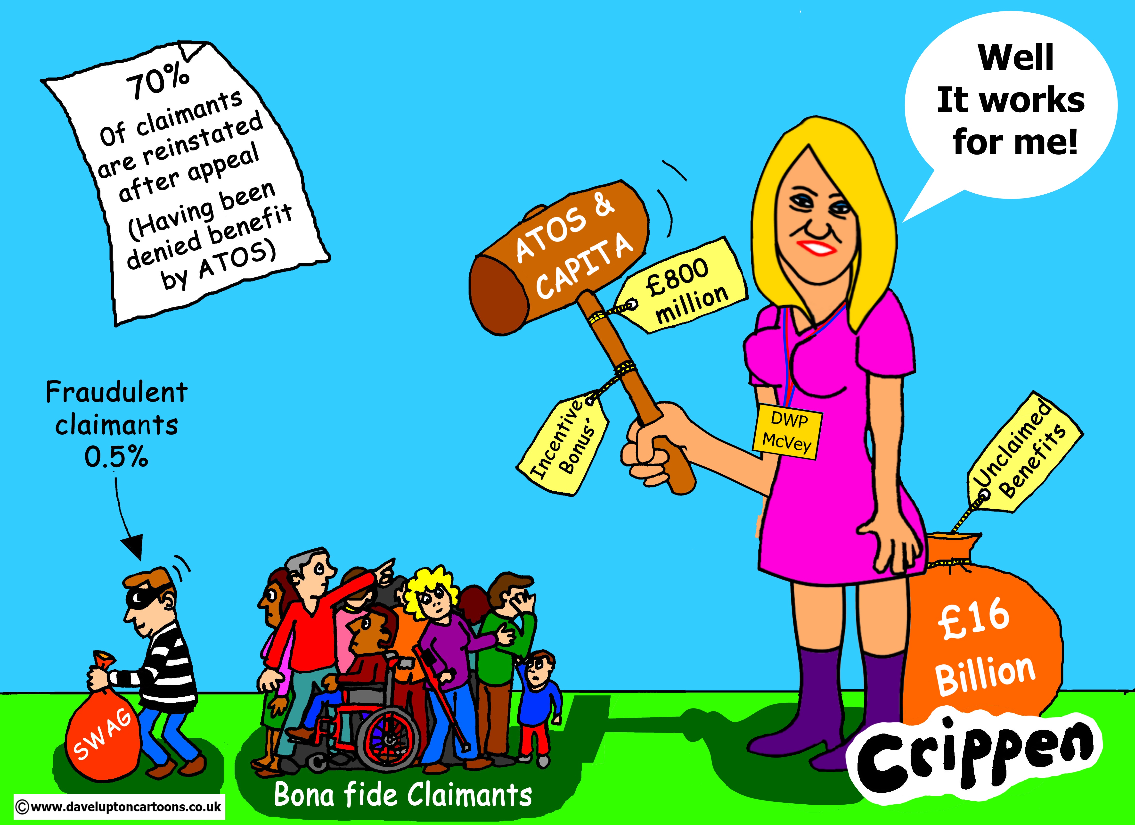 Works for her! | Crippen Cartoons