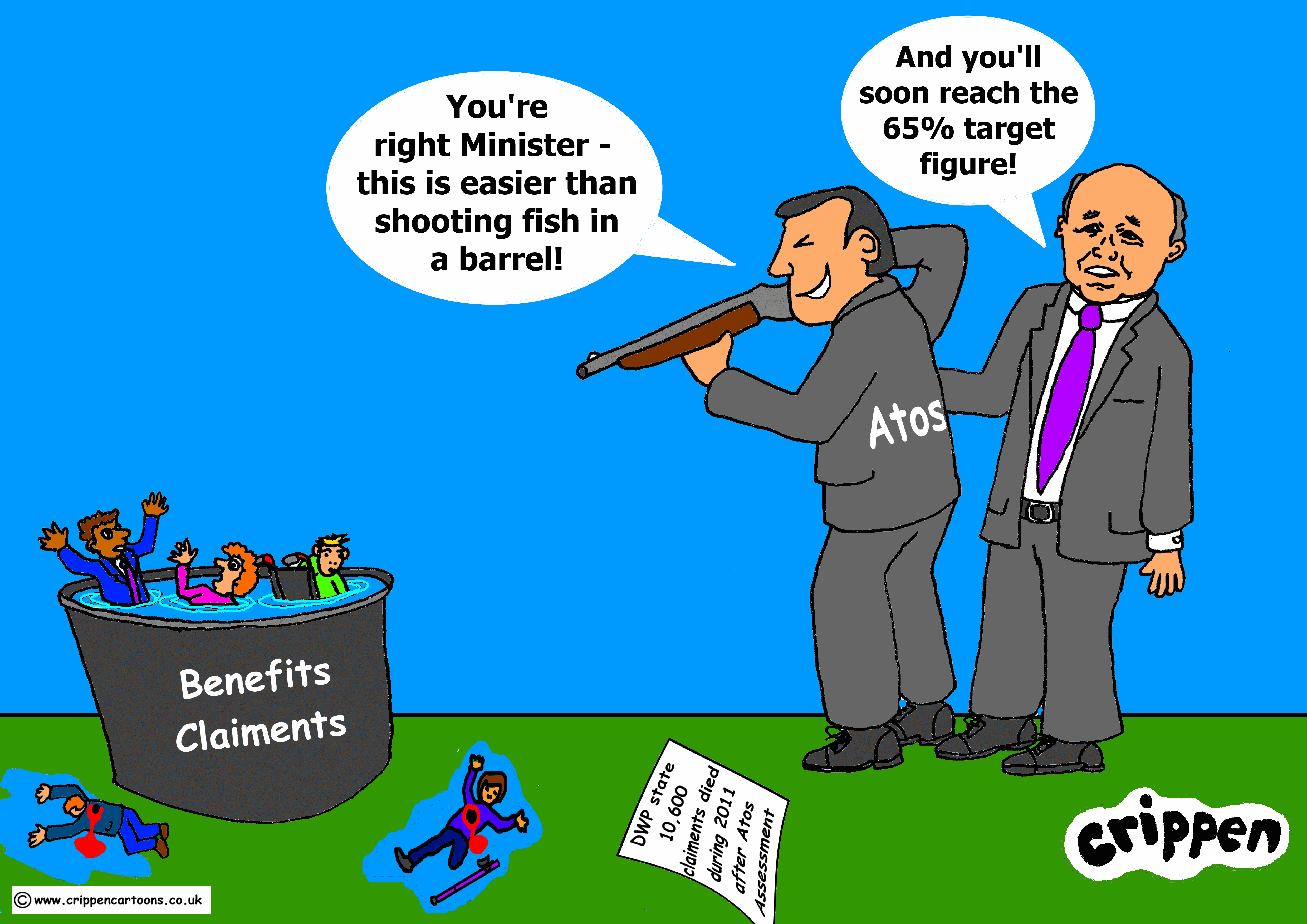 Fish in a barrel | Crippen Cartoons