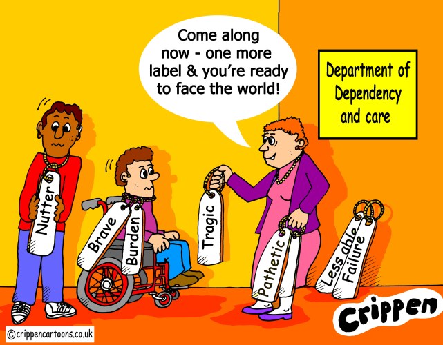 Crippen looks at the use of labels | Crippen Cartoons