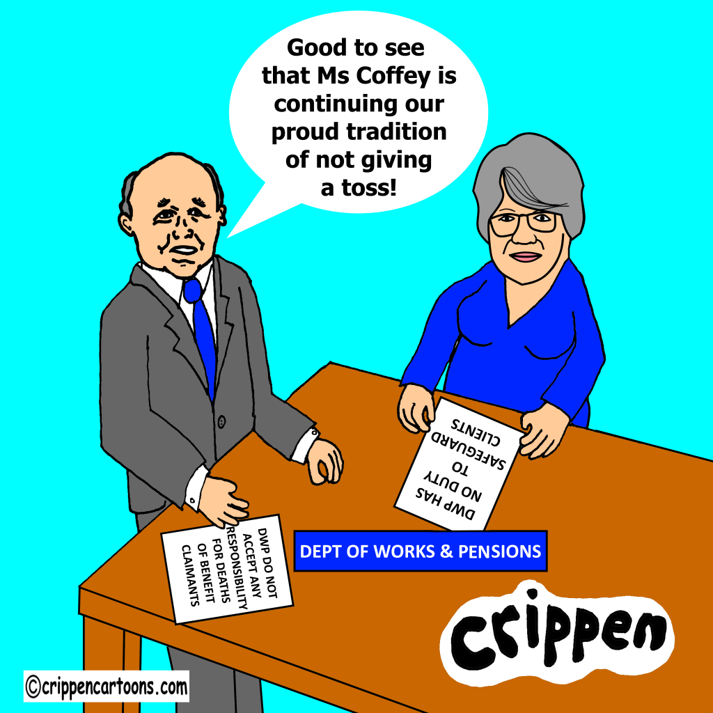 Crippen despairs as new boss of DWP carries on their callous tradition ...