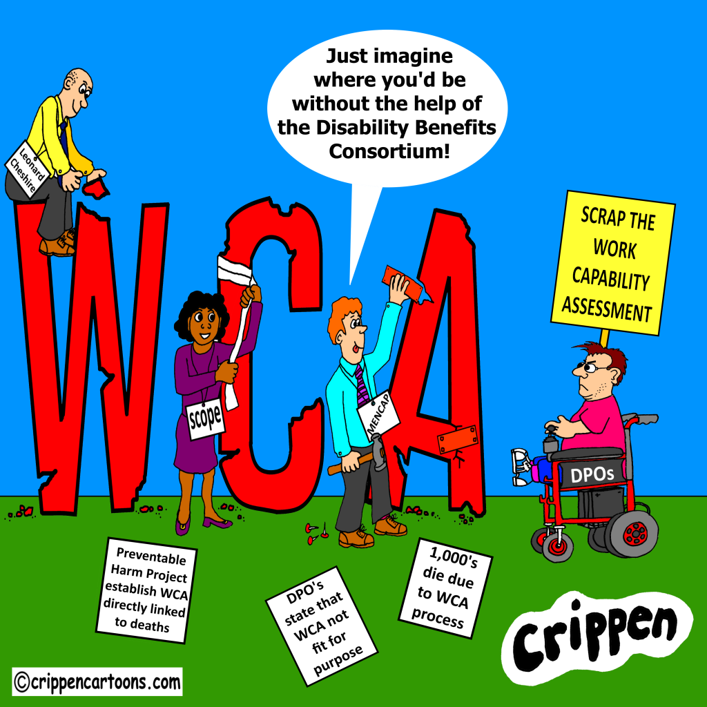 Crippen supports the call for the end of the WCA | Crippen Cartoons