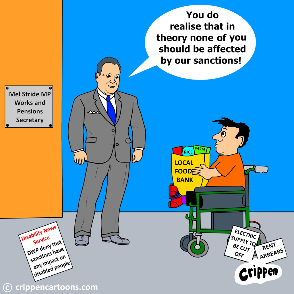 Crippen and the deaths due to DWP’s Sanctions regime | Crippen Cartoons