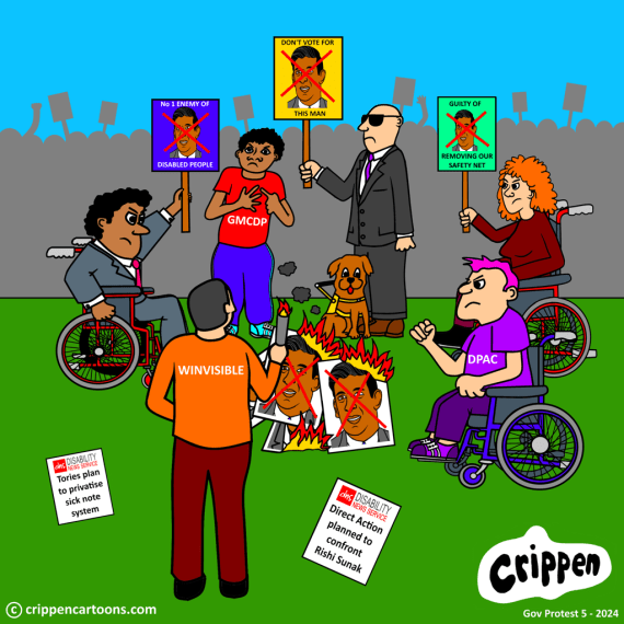 Crippen supports DPAC’s call for Direct Action | Crippen Cartoons